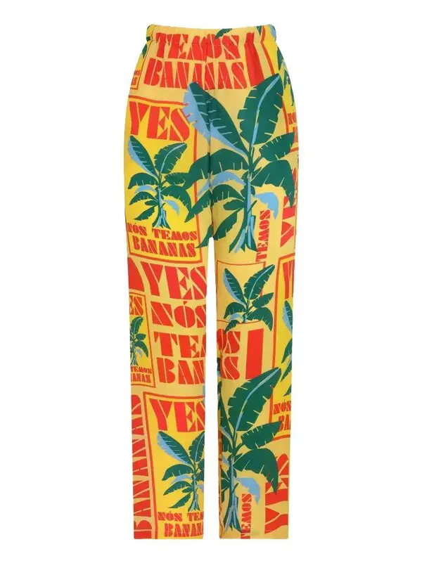 AMIR SLAMA Printed Trousers - Yellow
