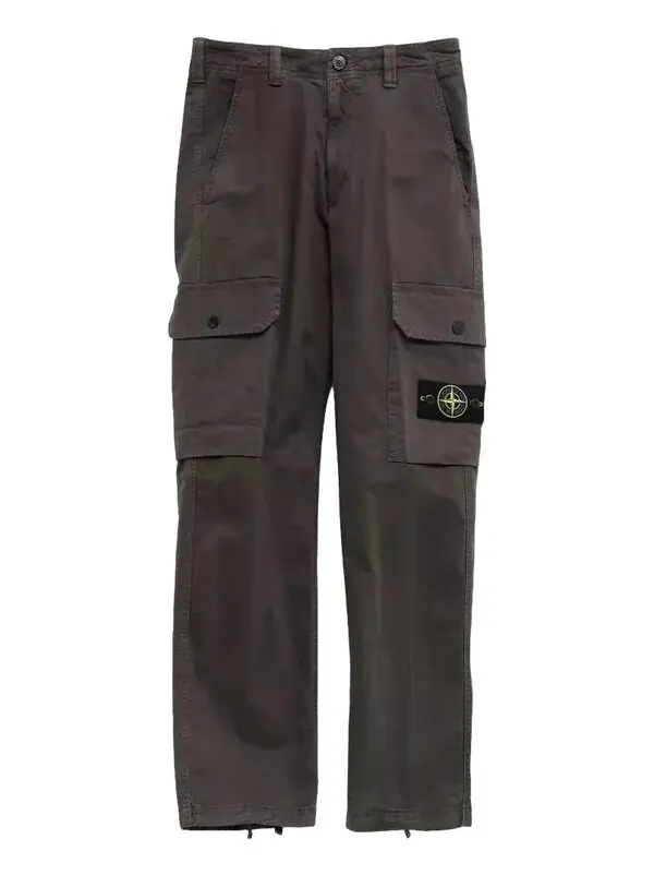 Stone Island Logo-patch Cargo Pants - Grey