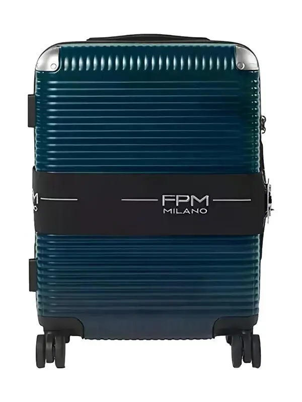 FPM MILANO 55 Bank Zip Deluxe Spinner Luggage Bag - Blue