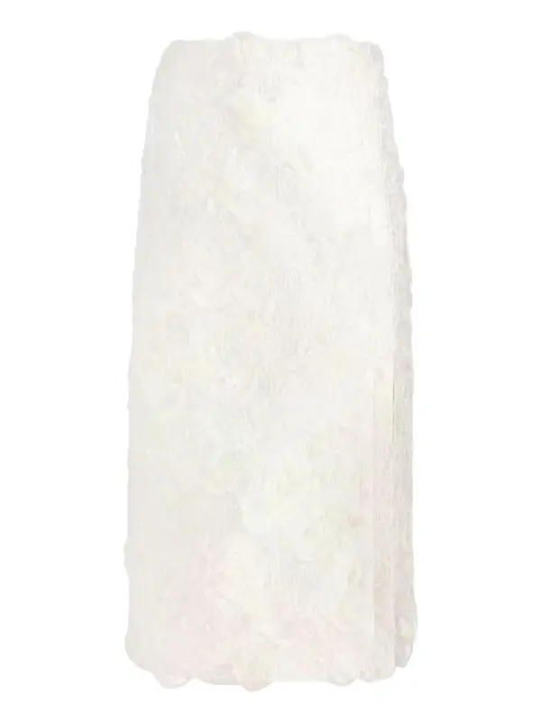 Proenza Schouler Dalma Floral-jacquard Skirt - White