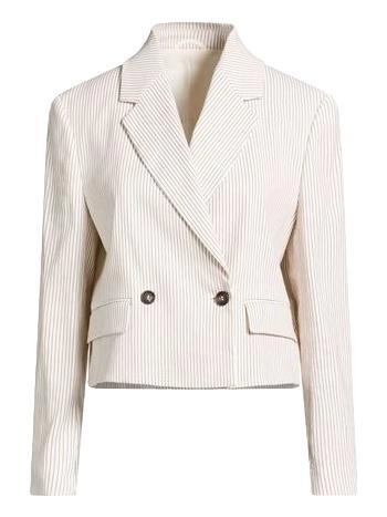 Brunello Cucinelli Double-breasted Blazer - Ivory