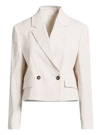 Brunello Cucinelli Double-breasted Blazer - White