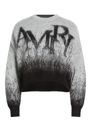 Amiri Jacquard-knit Sweater - Grey