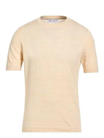 Brunello Cucinelli Linen And Cotton Sweater - Orange