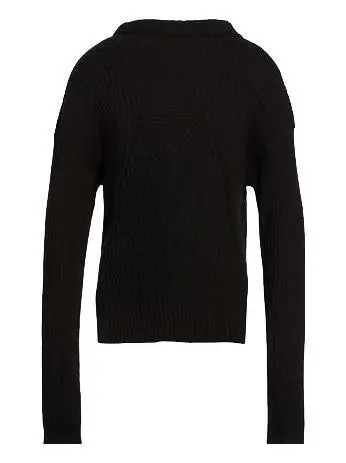 Rick Owens Ribbed-knit V-neck Cotton Sweater - Black