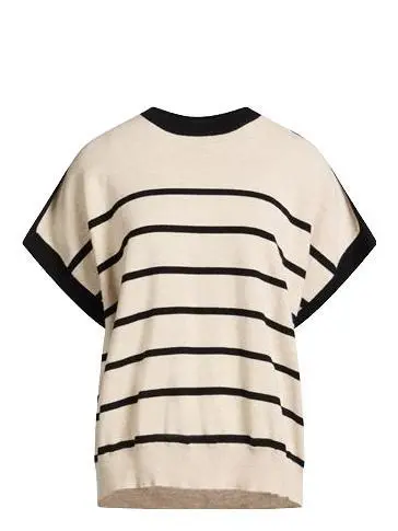 Brunello Cucinelli Cashmere Striped Sweater - Beige