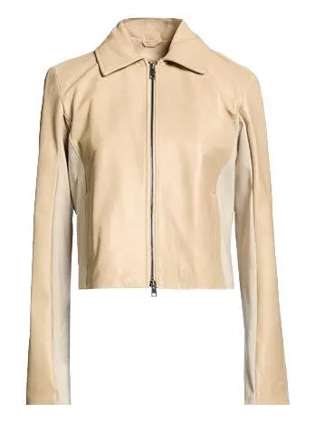 STREET LEATHERS Leather Jacket - Beige
