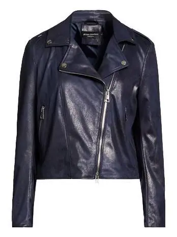 STREET LEATHERS Midnight Biker Jacket - Blue