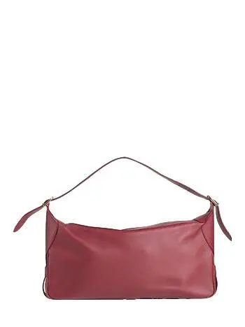Celine Baguette Bag In Leather - Red