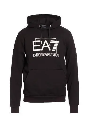 EA7 Cotton-blend Fleece Sweatshirt - Black
