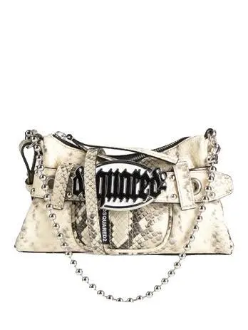 Dsquared2 Textured Ivory Cross-body Bag - White
