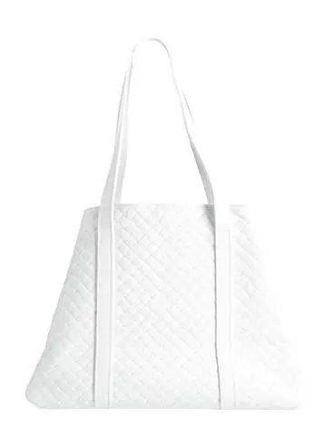 LAURA DI MAGGIO Leather Shopper Bag - White