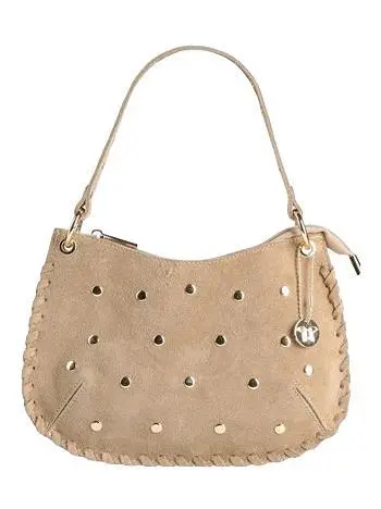 LAURA DI MAGGIO Leather Top Handle Handbag - Beige
