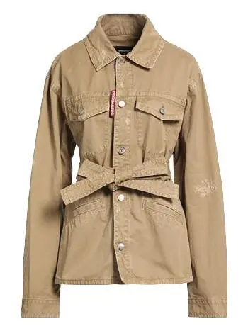 Dsquared2 Sand Cotton Twill Overshirt - Beige