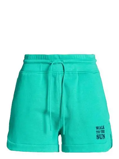 Sandro Cotton French Terry Athletic Shorts - Green
