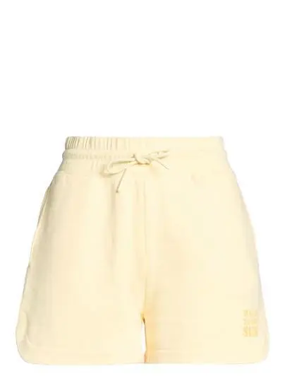 Sandro Cotton French Terry Athletic Shorts - Yellow