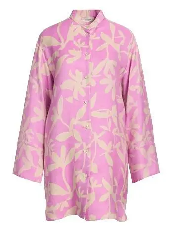 Agnona Oversized Floral-print Shirt - Purple