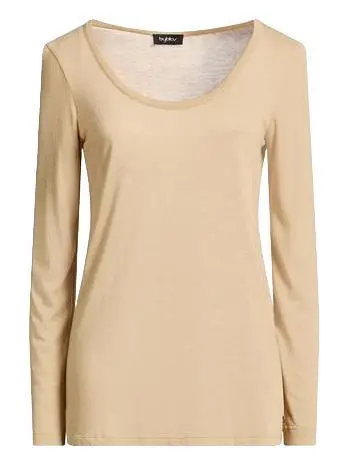 Byblos T-shirt In Viscose, Polyamide, And Cashmere - Beige
