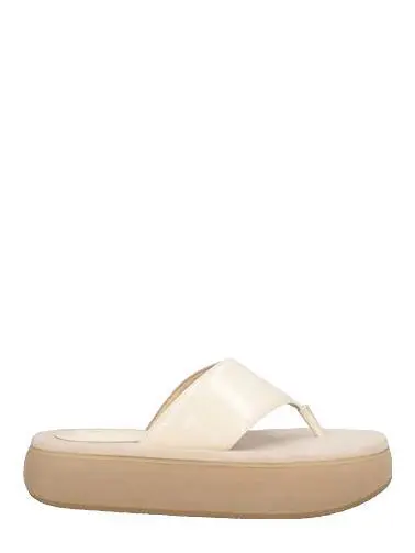 OSOI Thong Sandals In Goat Skin - White