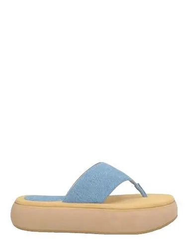 OSOI Cow Leather Thong Sandals - Blue
