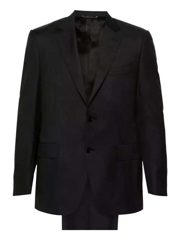 Canali Herringbone-pattern Suit - Grey