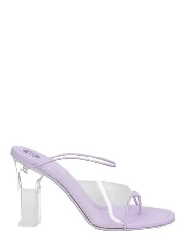 Acne Studios Leather And Plastic Thong Sandals - Purple