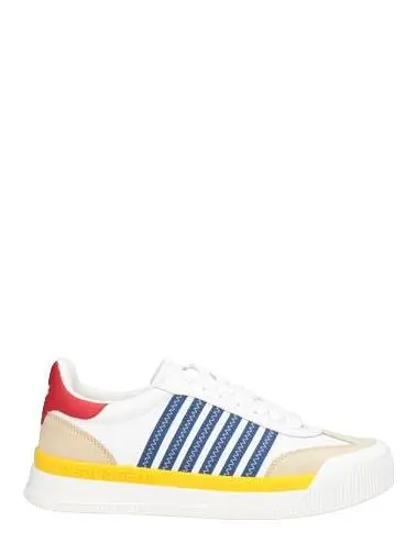 Dsquared2 Multicolor Leather Low-top Sneakers - White