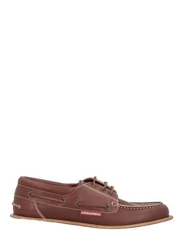 Dsquared2 Cow Leather Loafers - Brown