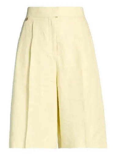 Agnona Linen Bermuda Shorts - Yellow
