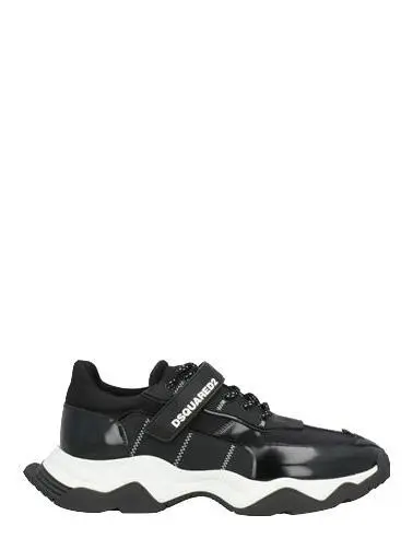 Dsquared2 Leather And Synthetic Chunky Sneakers - Black
