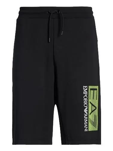 EA7 Athletic High-waisted Shorts - Black