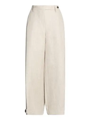 Brunello Cucinelli Tapered Linen Pants - Beige