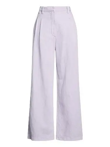 Brunello Cucinelli Cotton And Linen Wide-leg Pants - Purple