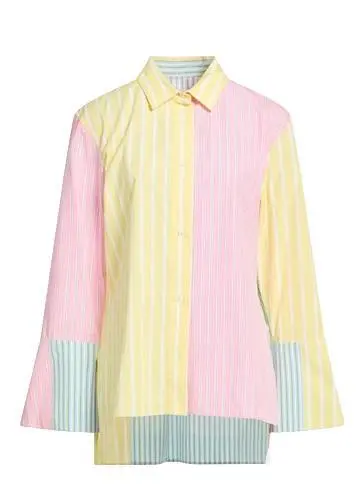 Marni Striped Cotton Poplin Shirt - Yellow