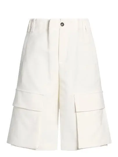 Brunello Cucinelli Cotton And Linen Cargo Shorts - White