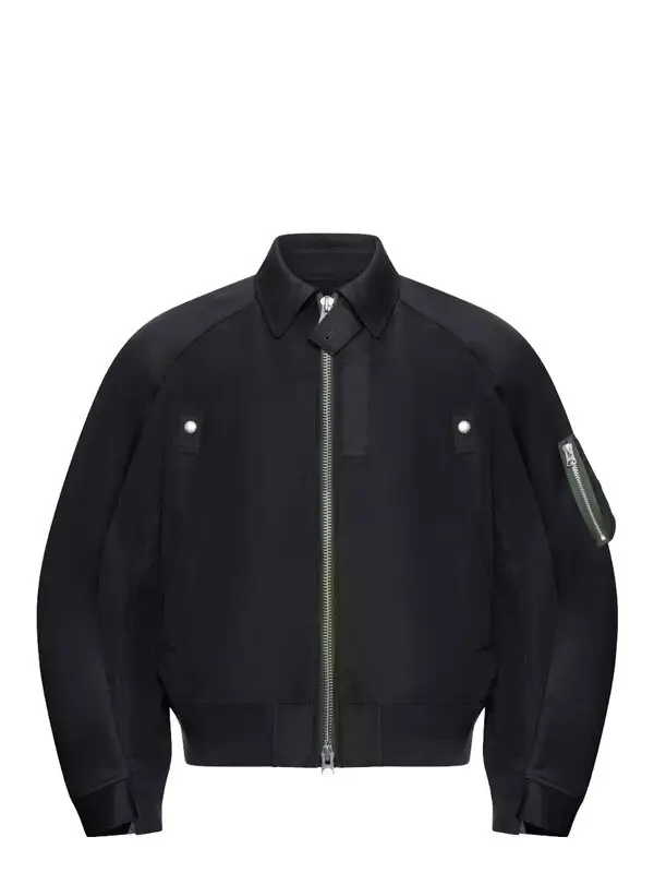 Sacai Chino Zip Bomber Jacket - Black