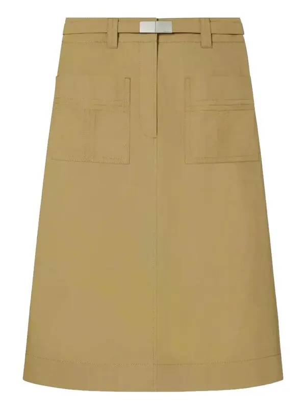 Tory Burch Cotton Camp Skirt - Neutrals