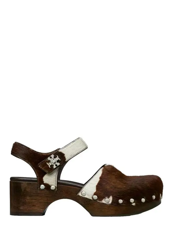 Tory Burch Turnlock Clog Pumps - Brown