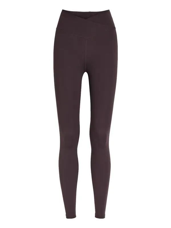 TALA Dayflex Cross-over Stretch-jersey Leggings - Brown