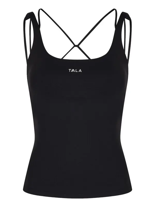 TALA Skinluxe Multi Strap Stretch-jersey Tank Top - Black