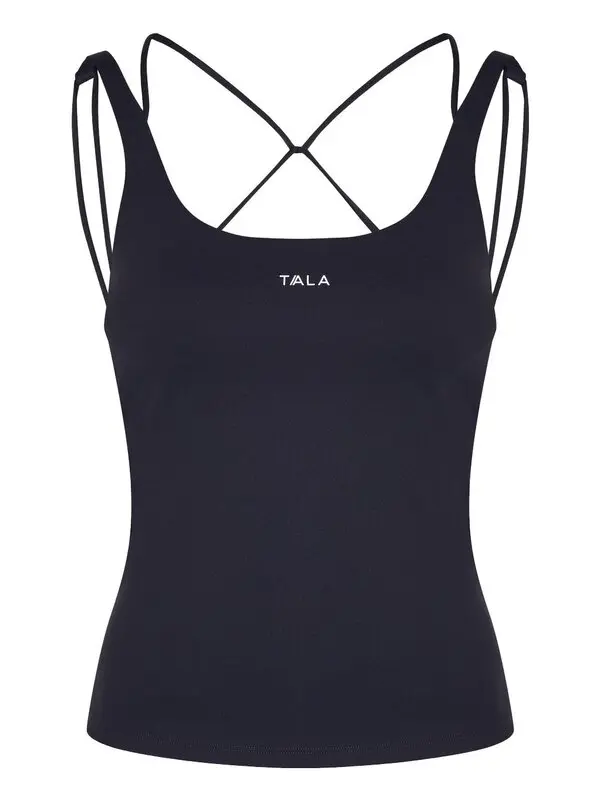 TALA Skinluxe Multi Strap Stretch-jersey Tank Top - Navy