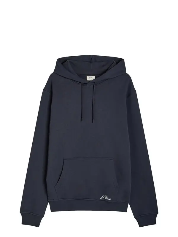 LES DEUX Ben Artist Hooded Sweatshirt - Navy