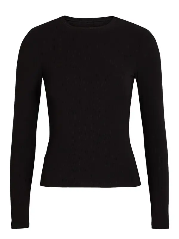 TALA 365 Ribbed Stretch-modal Top - Black