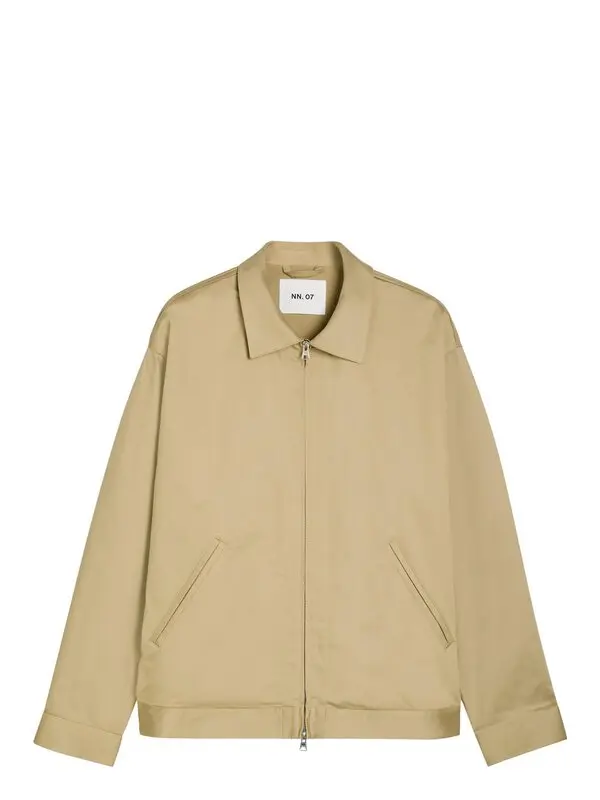Nn07 Petrus Stretch-cotton Jacket - Khaki