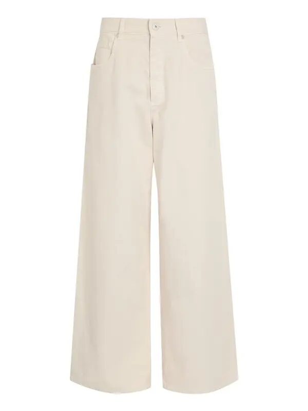 Brunello Cucinelli Wide-leg Jeans - Off White