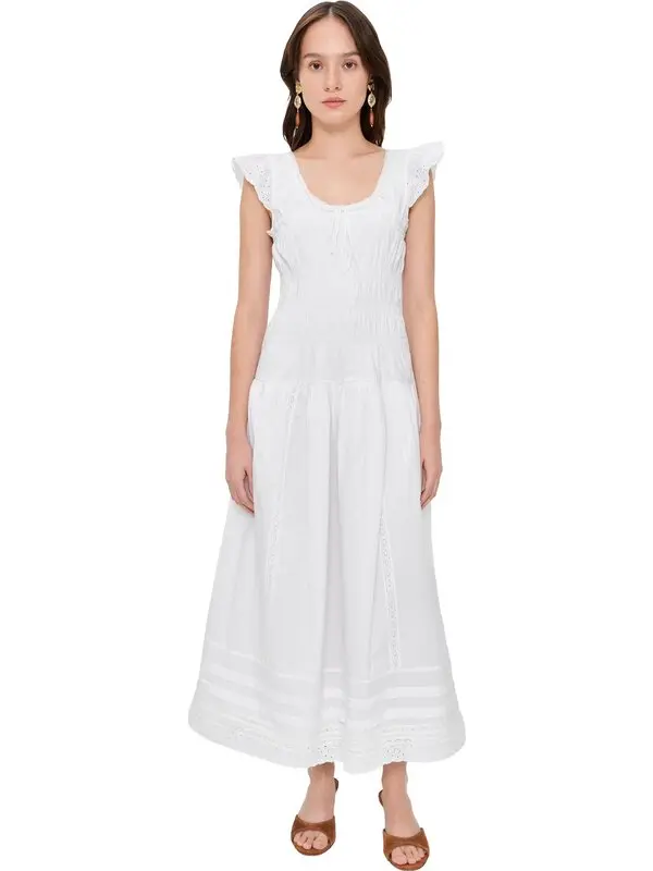 Ciao Lucia Lauretta Midi Dress - White