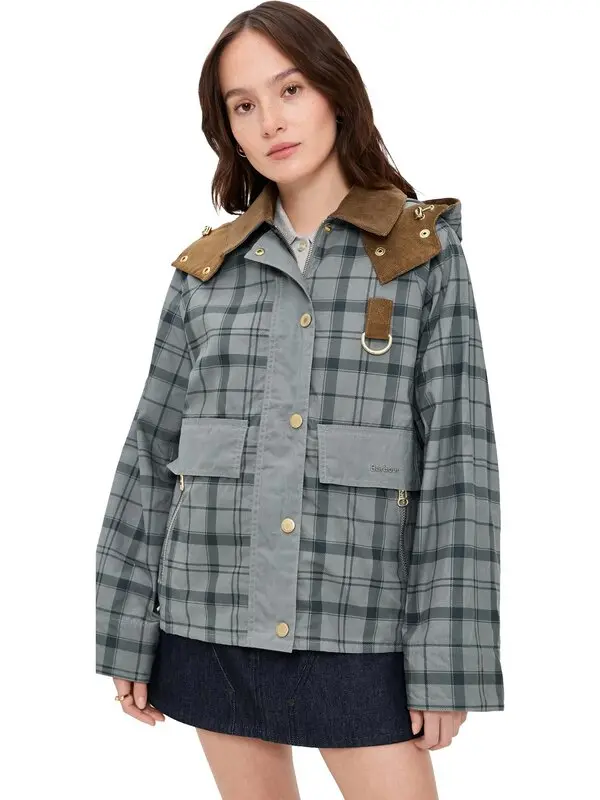 Barbour Carnforth Tartan Jacket - Grey Tartan