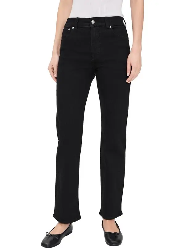 Madewell Longline Jeans - Black Frost