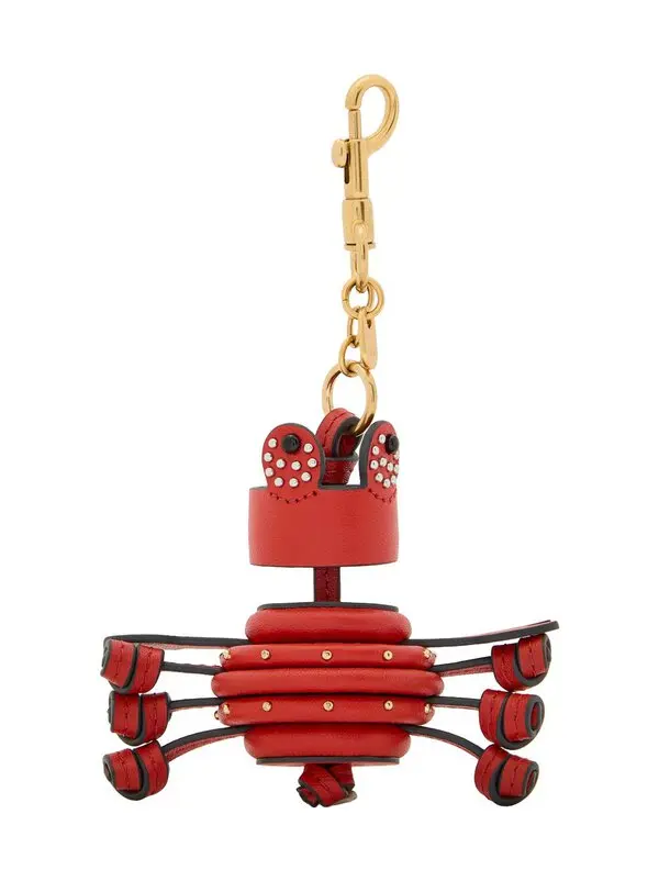 ANYA HINDMARCH Crab Leather Charm - Red