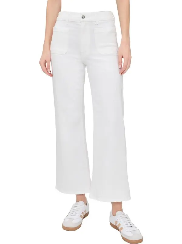 Madewell The Emmy Petite Wide Leg Jeans - Tile White